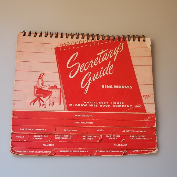 Vintage | Office | Vintage Original 947 Secretarys Guide By Rena Morris ...